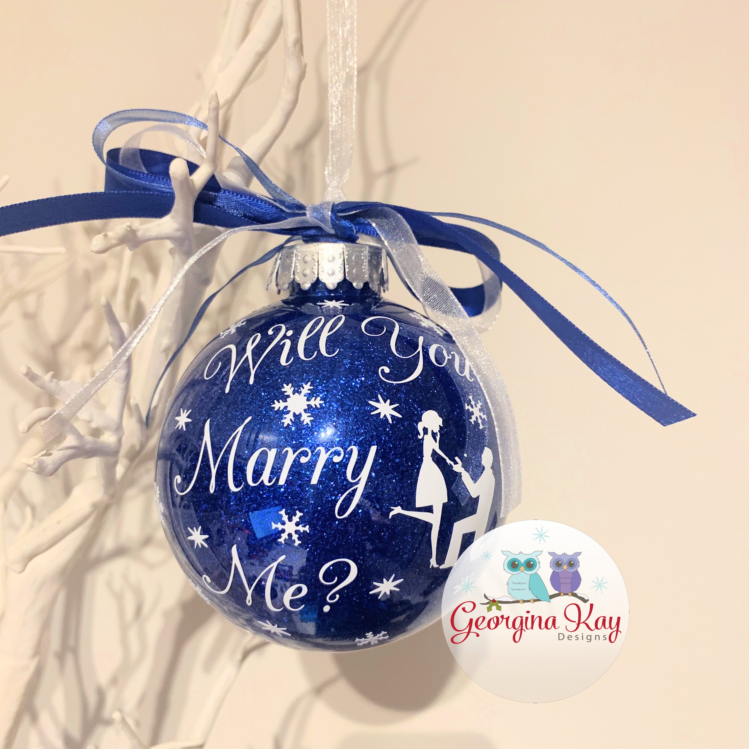 Will You Marry Me (pic)Bauble – Georgina Kay Designs